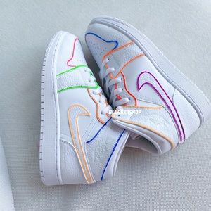 Jordan | Shoes | Nike Air Jordan Mid Custom | Poshmark